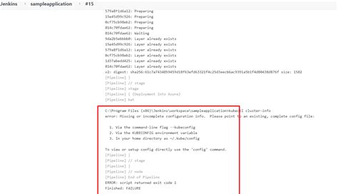 Kubernetes In Jenkins Pipeline Getting Error Missing Or Incomplete Configuration Info