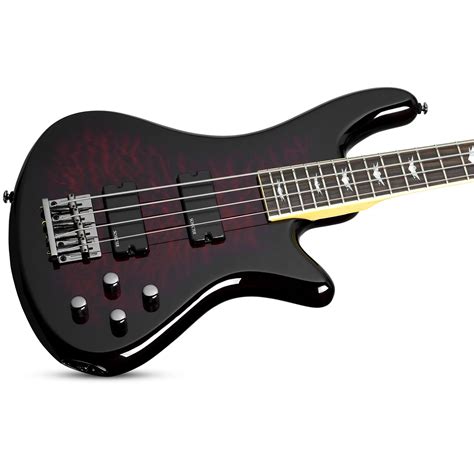 Schecter Stiletto Extreme 4 See Thru Black Basse électrique Sonovente