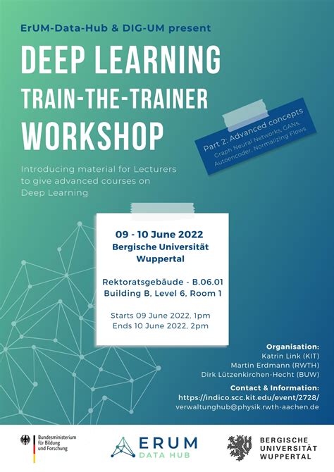 Advanced Deep Learning Train The Trainer Workshop ErUM Data Hub