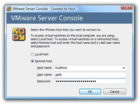 Connect To VMware Server Console Over SSH