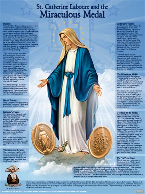 St Catherine Laboure And The Miraculous Medal Explained Poster