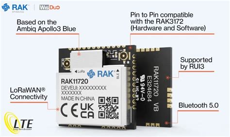 Lte Elektronik On Linkedin Rak11720 Rak3172 Bluetooth Iot Lorawan
