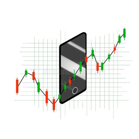 Bitcoin Market Growth Bar Graph Infographic Chart Illustration