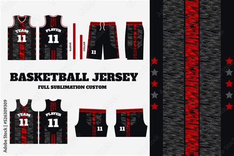 Basketball Jersey Pattern Design Template Abstract Pattern Background