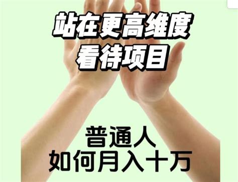 2023最火项目揭秘站在更高维度看待普通人也能轻松月入十万 燕子项目网