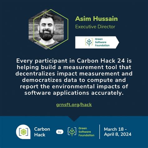Green Software Foundation On Linkedin Greensoftware Carbonhack24