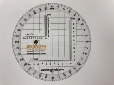 utm grid reader military map protractor bison tactical