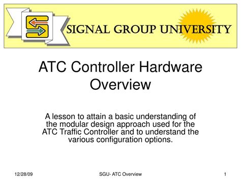 Ppt Atc Controller Hardware Overview Powerpoint Presentation Free Download Id3377724