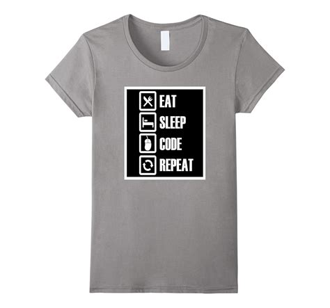 Eat Sleep Code Repeat T SHIRT For Coders Software Engineers 4LVS