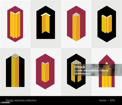 추상적인 벡터 3d 디자인 요소 집합입니다 추상적인 벡터 아이소메트릭 로고 기호 상징 아이콘 엠 블 럼 스티커 비즈니스 회사 로고 디자인 컨셉 비즈니스 카드에 대 한