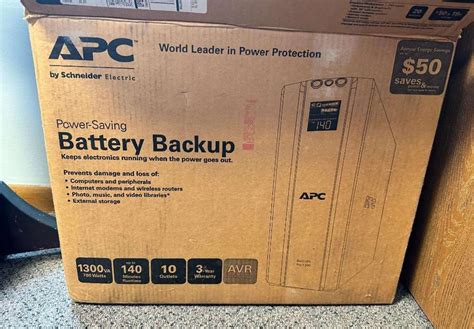 DESCRIPTION: APC BATTERY BACKUP BRAND / MODEL: APC - BR1200 ADDITIONAL ...