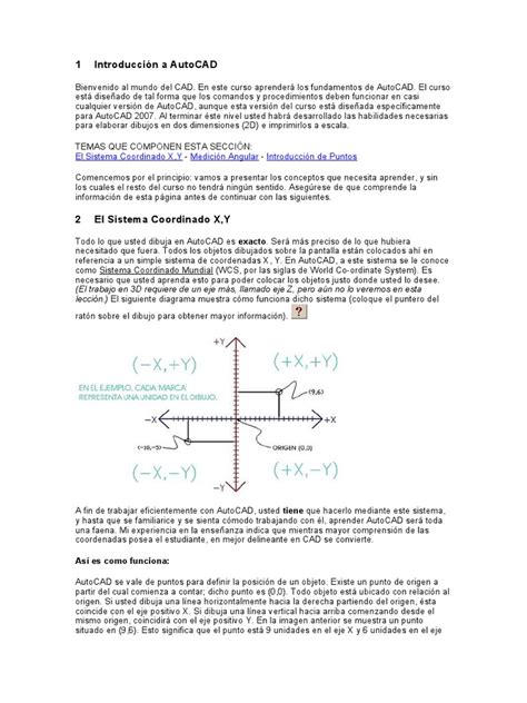 Introducción A Autocad Pdf Ventana Informática Cad Automático