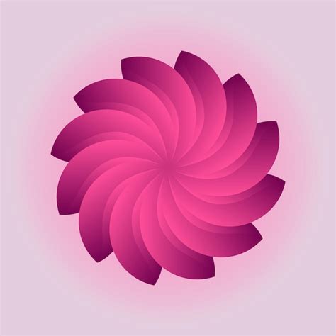 Premium Vector Colorful Circle Rotation Pink Logo