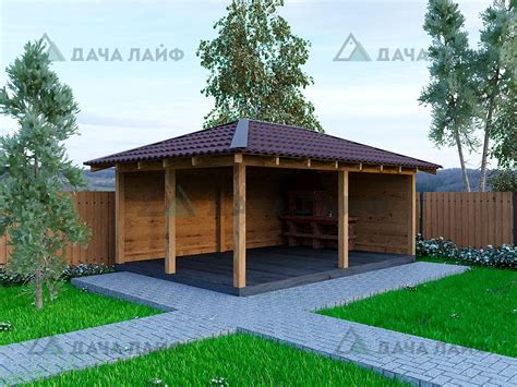 Беседка Кискелово - Компания Дача Лайф