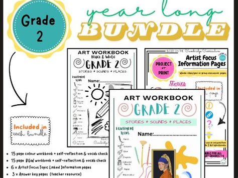 Grade 2 Art Workbook Full Set Teaching Resources