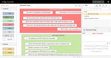 Node Red Examples Codesandbox