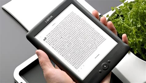 person reading on ereader premium ai generated image