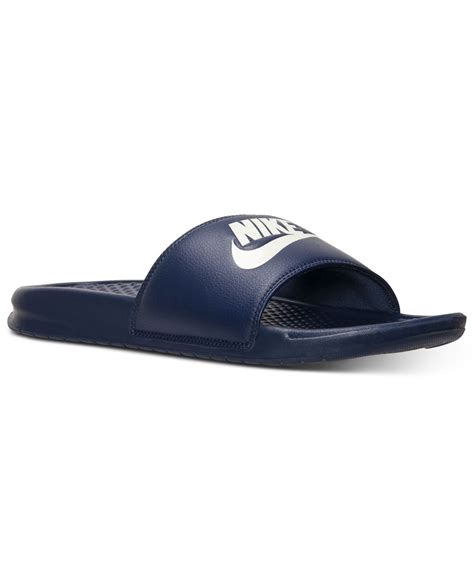 Nike Mens Benassi Jdi Slide Sandals From Finish Line In Blue Midnight Navywindchill Lyst