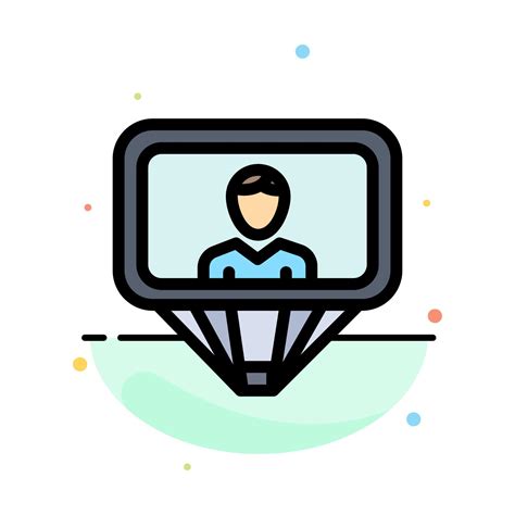 User Profile Id Login Abstract Flat Color Icon Template 19129391 Vector