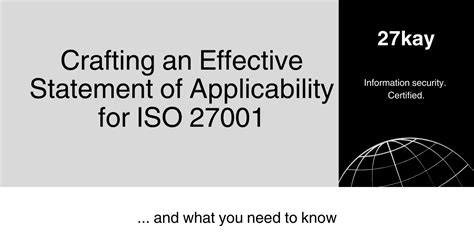 Your Ultimate Guide To The Iso 27001 Statement Of Applicability
