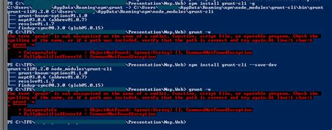 Javascript Npm Grunt Loads But Then Grunt Command Unrecognized Stack Overflow