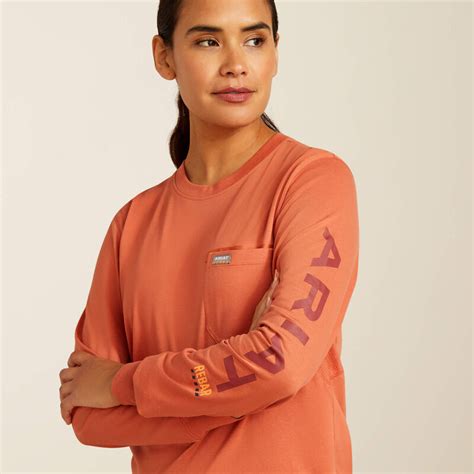 Rebar Workman Logo T Shirt Ariat Crew