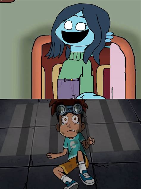 Nicky Roth Scares Over Pibby Glitched Ruby Gillman By