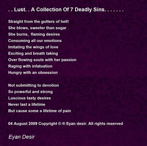 Lust A Collection Of 7 Deadly Sins Lust A Collection Of 7 Deadly Sins