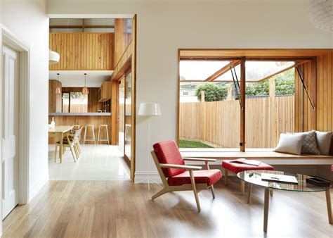 Triangular Void Joins A Timber Extension To A Melbourne Home