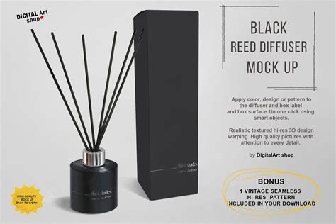 Black Reed Diffuser Mockup Creative Market