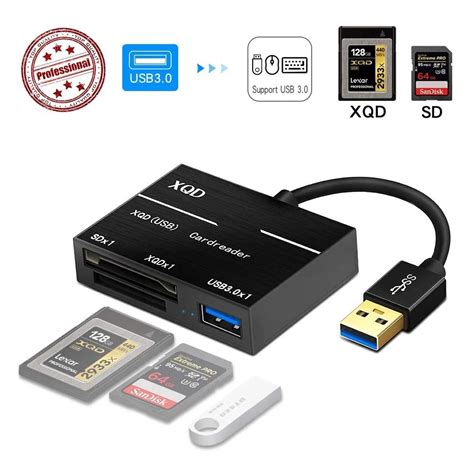 XQD SD Card Reader Adapter USB 3 0 Dual Slot Flash Memory Card Reader