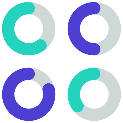 Progress Chart Juicy Fish Flat Icon