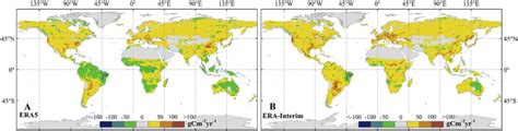 Spatial Distributions Of Gpp Trends Under The Simulation Driven By Era5