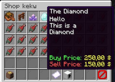 Gui Shop Minecraft Mod