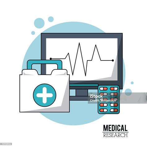 아이콘 펄스 모니터링 및 응급 처치 키트와 약 색 포스터 의료 연구 1위에 대한 스톡 벡터 아트 및 기타 이미지 1위 건강 진단 건강관리와 의술 Istock