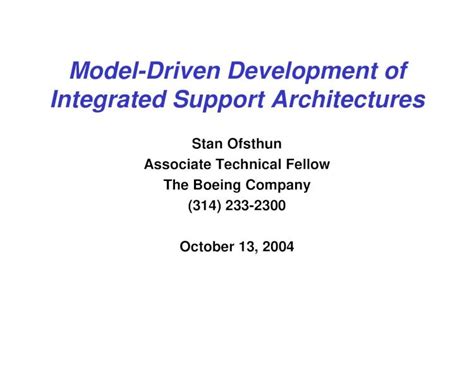 PDF Model Driven Development Of Integrated Support PDF FileModel Driven Development Of