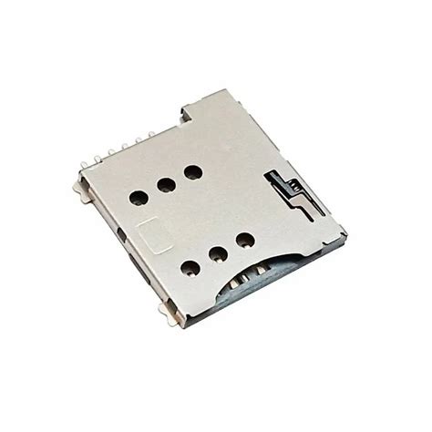 MUP C Pin Micro SIM Card Connector Push Push Lock Type At Sim Card Connector In