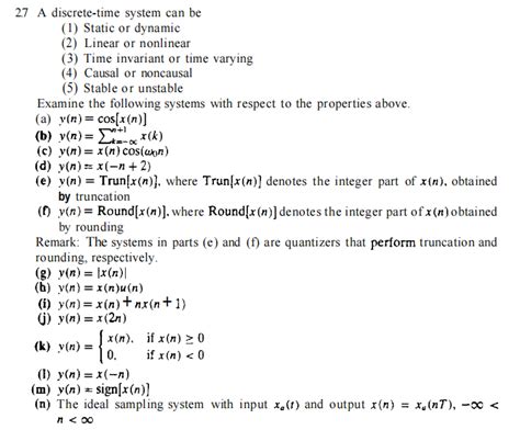 27 A Discrete Time System Can Be 1 Static Or