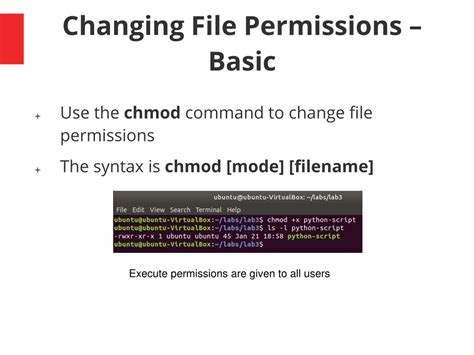 Ppt File Permissions And Extensions In Unix Systems Powerpoint