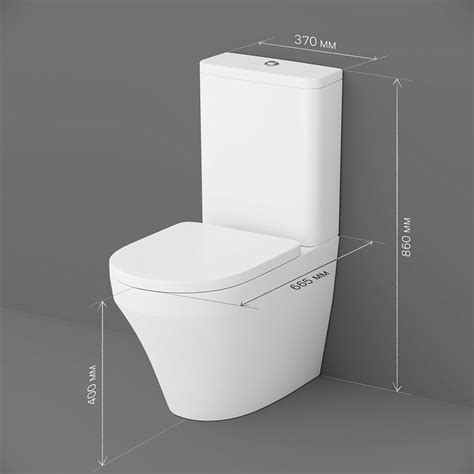 Унитаз напольный AM.PM Inspire C508607WH с сиденьем микролифт, белый ...