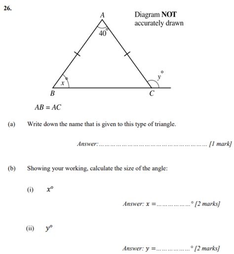 11 Plus 11 Maths Triangle Past Paper Questions Page 11 Of 12 Pi Academy 11 Plus 11 Maths Triangle Past Paper Questions Page 11 Of 12 Pi Academy
