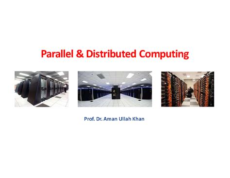 02 Pdc Parallel Computing Is A Type Of Computation In Which Many