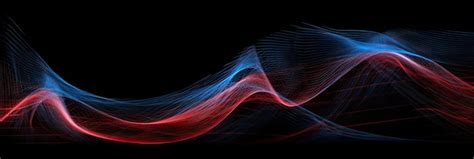 Premium Photo Abstract Flowing Data Wavy Digital Background Generative Ai