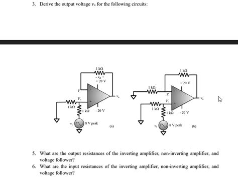 solved derive the output voltage vo for the following circuits 1k