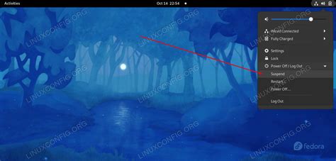 How To Make Sleep Or Suspend Fedora Linux Tutorials Learn Linux Configuration