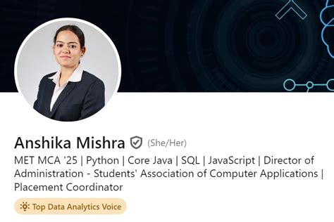Anshika Mishra On Linkedin Achievement Dataanalyticsvoice Linkedintopvoice Grateful Milestone
