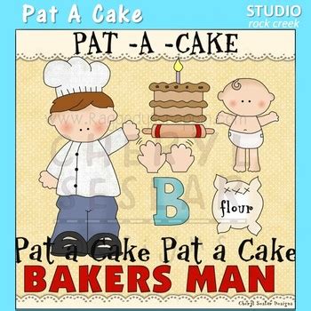 Pat A Cake Nursery Rhyme Clip Art C Seslar By Classroom Collage Tpt