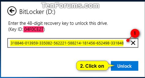Unlock Fixed Or Removable BitLocker Drive In Windows Tutorials