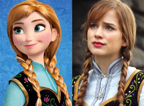 Frozen From Animated Disney Vs Live Action Disney E News
