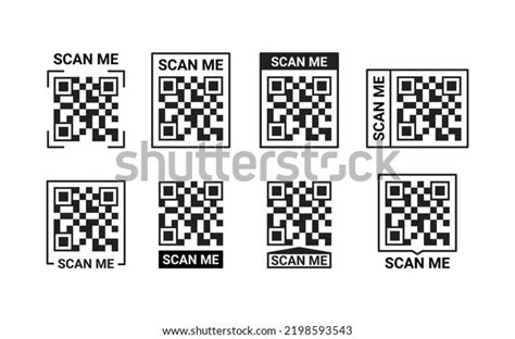 Qr Code Scan Me Icon Qrcode Stock Vector Royalty Free Shutterstock